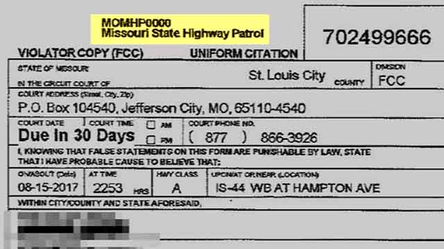 Tickets written by MHP in St. Louis City to be prosecuted - KMOV.com